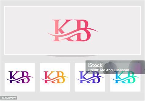 Kb 로고 디자인 초기 Kb 문자 로고 벡터 스우쉬 레터 Kb 로고 디자인 결정체에 대한 스톡 벡터 아트 및 기타 이미지 결정체 결혼 의식 결혼식 하객 Istock