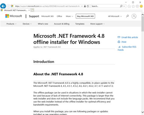 How To Install Microsoft Framework 4 8 On Windows