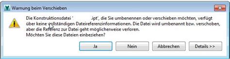 During Autodesk Vault Renaming Of Simplified Substitute Files The Rename Warning Appears
