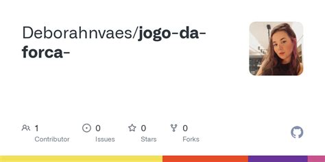 Github Deborahnvaesjogo Da Forca