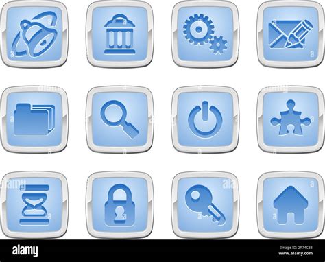 Illustration Of An Internet Icon Set Series Stock Vector Image And Art Alamy