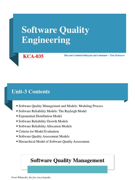Software Quality Engineering Unit 3 Pdf Reliability Engineering