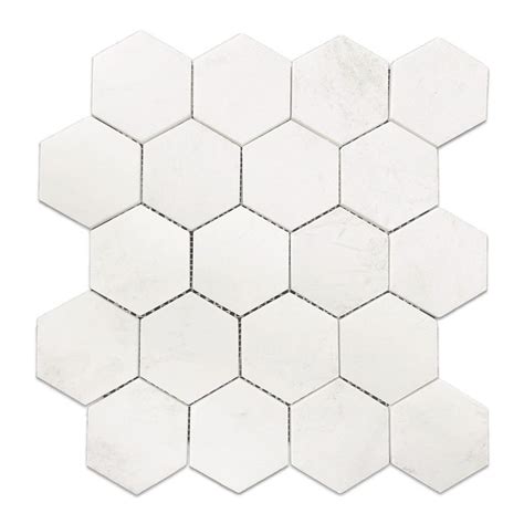 Sweet White Hex Mosaic Tile