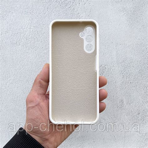 Чехол на Samsung Galaxy A24 Silicone Case белый силиконовый / для ...