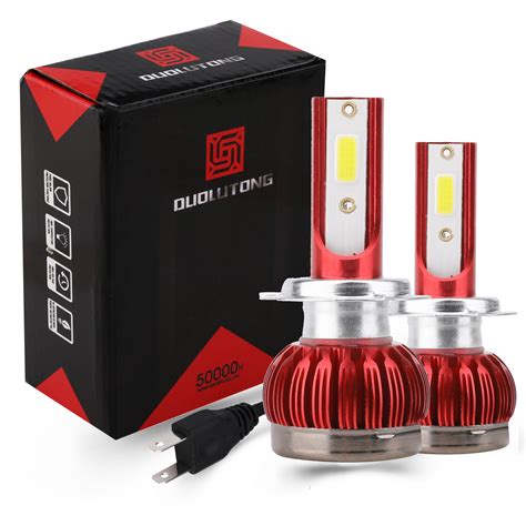 2X H7 CSP LED 6500K Scheinwerfer Lampen Headlight Fern-oder ...