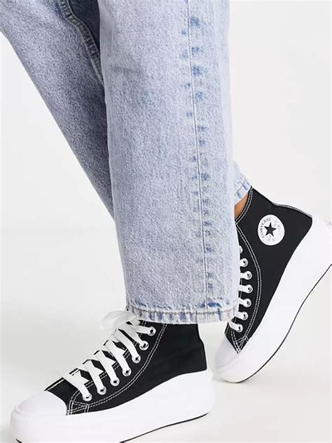 Купить черные кеды Converse All Star Move (Конверс Мув) высокие ...