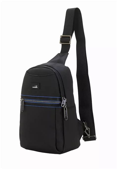 Jual Condotti Condotti Chest Bag 63145 13 Black Original 2026 Zalora Indonesia