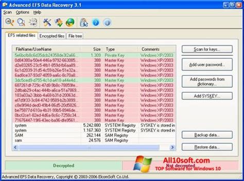 Indir Advanced EFS Data Recovery Windows 10 32 64 bit Türkçe