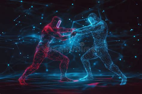 Digital Warriors Engage In A High Tech Combat Simulation In A