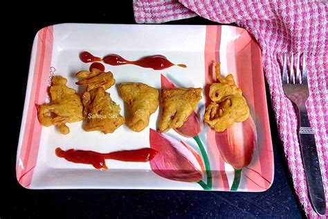 Tender Jackfruit Fritters Gujje Podi Ele Halasu Bajji