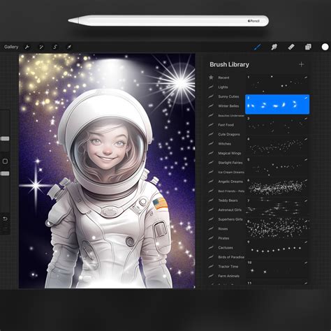 Artstation 100 Lights Brushes For Procreate Procreate Light Effect