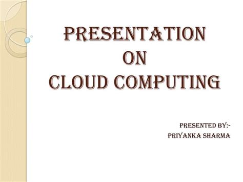 Cloud Computing 5 Pptx