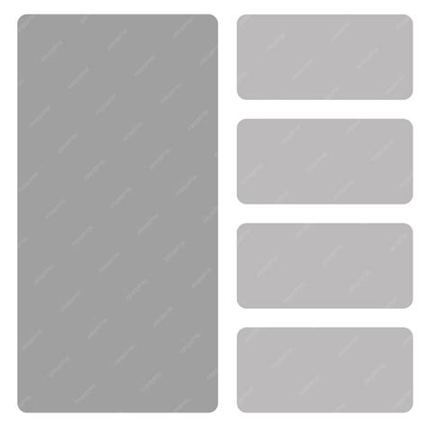 벤토 그리드 템플릿 현대 인터페이스 인포그래픽 트렌드 레이아웃 터 백색 배경에 고립 프리미엄 벡터