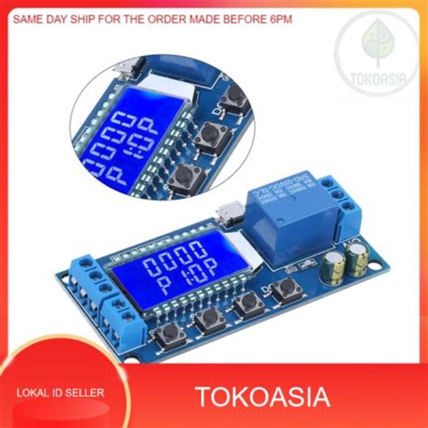 Jual Jual XY LJ Cycle Trigger Delay Timer Switch Relay Module With LCD Display Limited