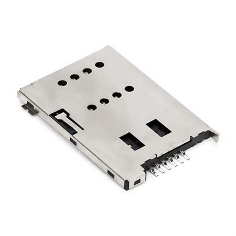 Push Type Sim Socket Mini 6 Pin Metal