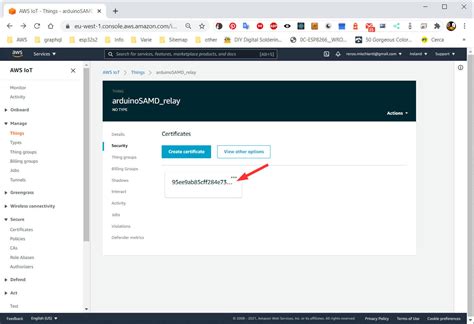 Aws Iot Core And Mqtt Services Connect Arduino Samd Wifinina Devices