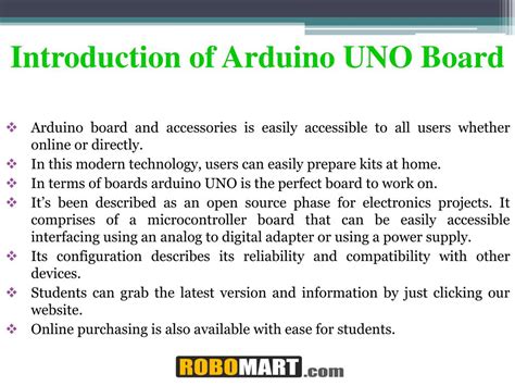 PPT Arduino Uno Board Robomart PowerPoint Presentation Free Download ID