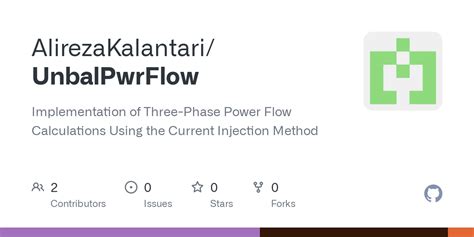 GitHub AlirezaKalantari UnbalPwrFlow Implementation Of Three Phase Power Flow Calculations
