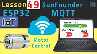 Control DC Motor Over The Internet With ESP32 Tutorial 49 SynthMind