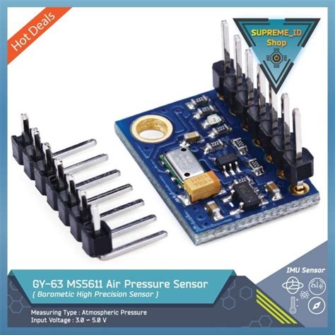 Jual GY 63 MS5611 High Precision Air Atmospheric Barometric Pressure Sensor Shopee Indonesia