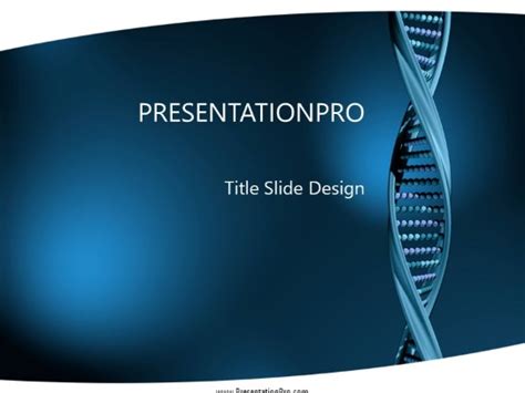 Dna Structure Medical PowerPoint Template PresentationPro