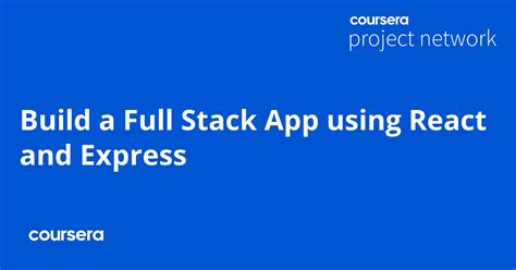 Build A Full Stack App Using React And Express Coursya