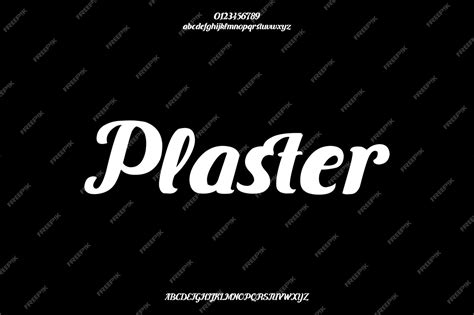 Premium Vector Decorative Plaster Creative Vector Script Alphabet