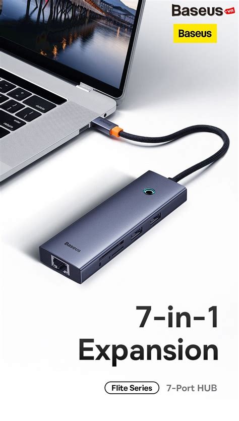 Hub Mở Rộng Kết Nối Đa Năng Baseus Flite Series Hub Docking Station Ch