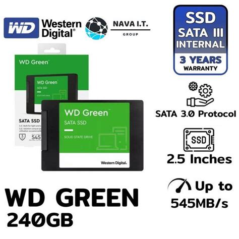 240 Gb Ssd เอสเอสดี Wd Green Sata Wdssd240gb Sata Green 3d รับประกัน 3 ปี Th
