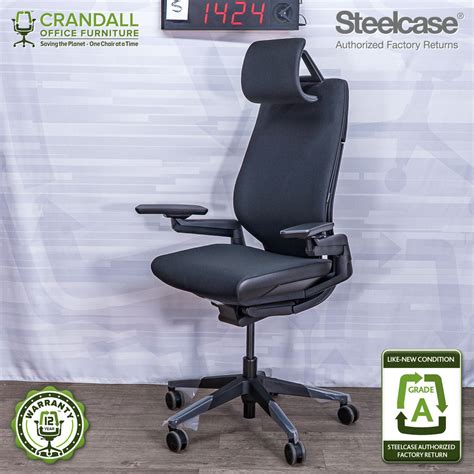 S 1424 Steelcase Gesture With Headrest Grade A Crandall Office