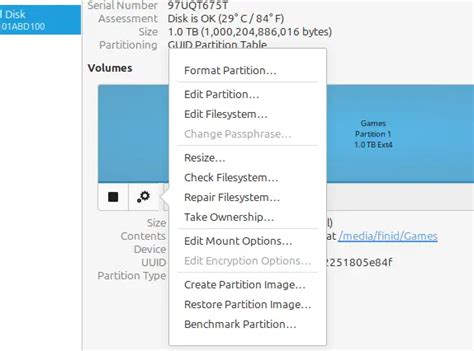 Easy Way To Add Automount A Hard Disk In Linux Using Gnome Disks