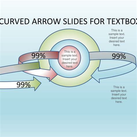 Curved Arrow Slides For Textbox Template Slidevilla