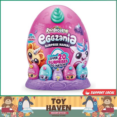 [sgstock] Rainbocorns Eggzania Surprise Mania by ZURU - Mystery Egg ...