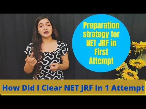 Prepration Strategy To Clear NET JRF How To Clear NET JRF YouTube