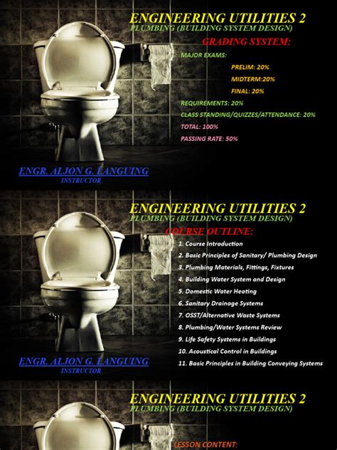 Engineering Utilities 2 Introduction Pdf Plumbing Water Purification