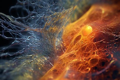 Neuronal Networks In The Brain Active Nerve Cells 3d Illustration
