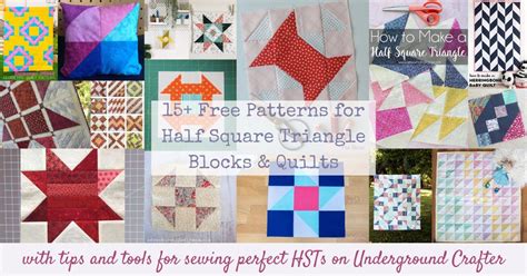 15 Half Square Triangle Blocks And Quilt Patterns Underground Crafter