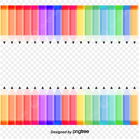 Color Pencil Border Png Picture Color Pencil Border Color Vector