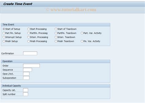 Co19 Sap Tcode Enter Time Event