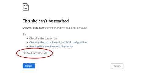 troubleshooting err name not resolved a comprehensive guide to