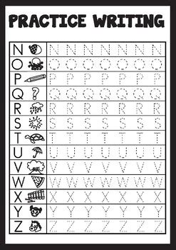 Tracing letters - upper and lower case ABC by CrabApple | TPT