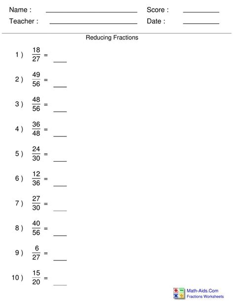Simplifying Fractions 6047862 Lisa Smith Live