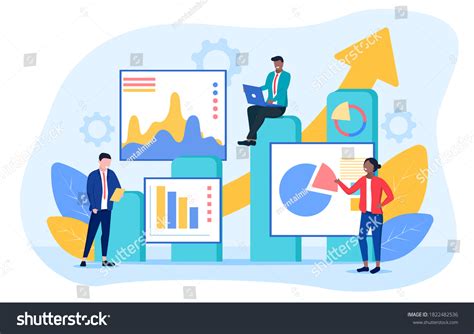 Abstract Data Analysis Concept Diverse Business Stock Vector Royalty Free 1822482536