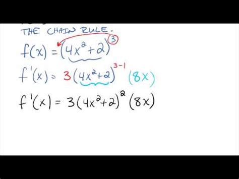 Derivative Using Chain Rule Example 1 - YouTube