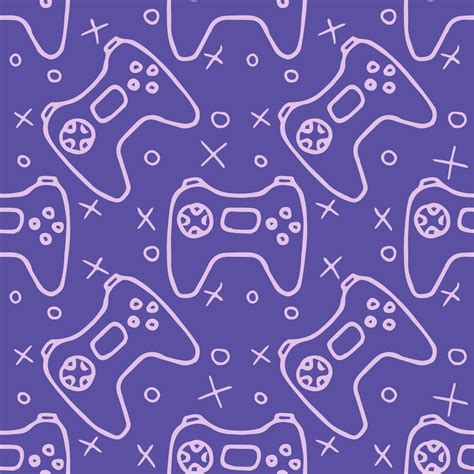 Pattern With Gamepad Icons Seamless Gaming Pattern 9739140 Vector Art
