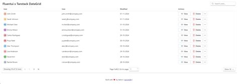 Github Kelvink Fluentui Tanstack Datagrid A Powerful And Customizable Data Grid Component
