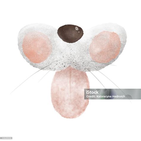 손은 귀여운 어린이 스타일에 그려진 얼굴 마스크 벽 인쇄 보육실 포스터 및 아이디어를 사용하여 다른 에 인쇄에 좋은 혀 개 그림을 보여주는 가정의 방에 대한 스톡 벡터 아트