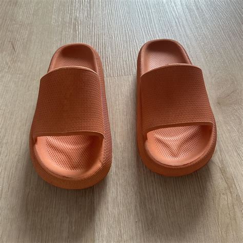Size 5 6 Womens Orange Slides Depop