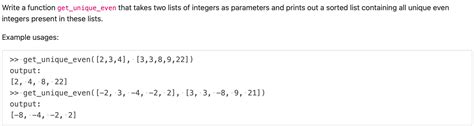 Solved Write A Function Getuniqueeven That Takes Two Lists