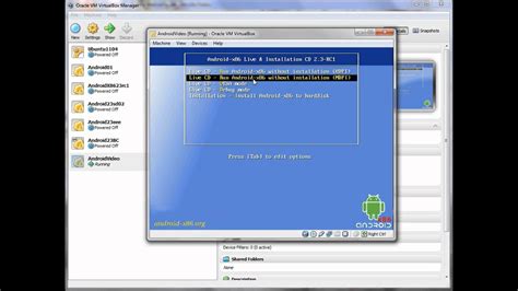 installing androidx86 into virtualbox youtube